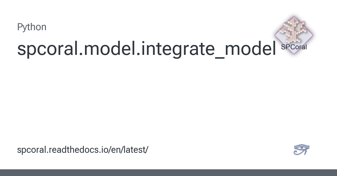 spcoral.model.integrate_model — spcoral